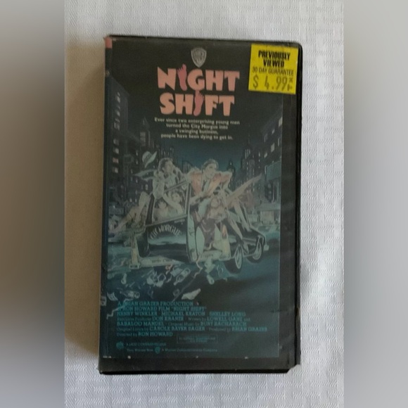 Other | Night Shift Rare Vintage Collectible Vhs Edition Movie | Poshmark